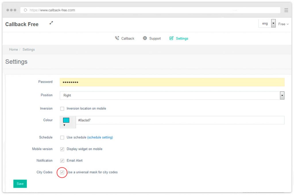 Callback Free now has universal country masks | Callback Free